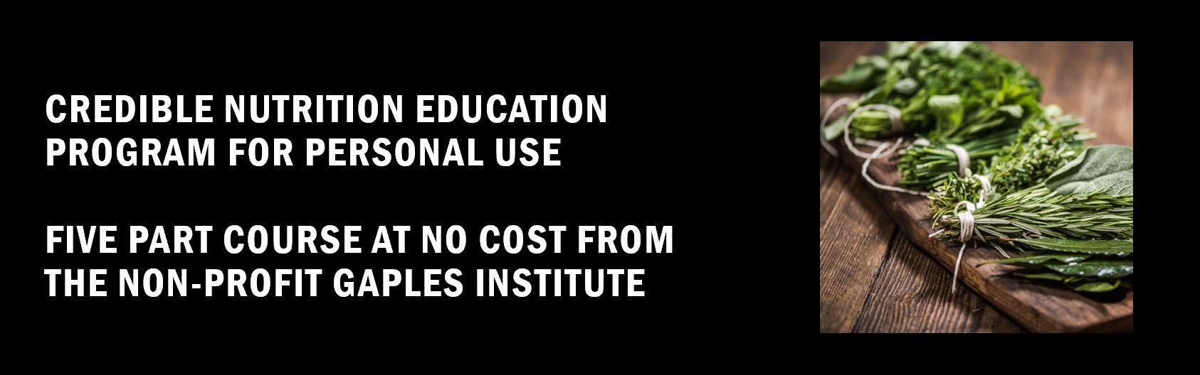 Nutrition Education Program For Personal Health - Whole Health Longevity